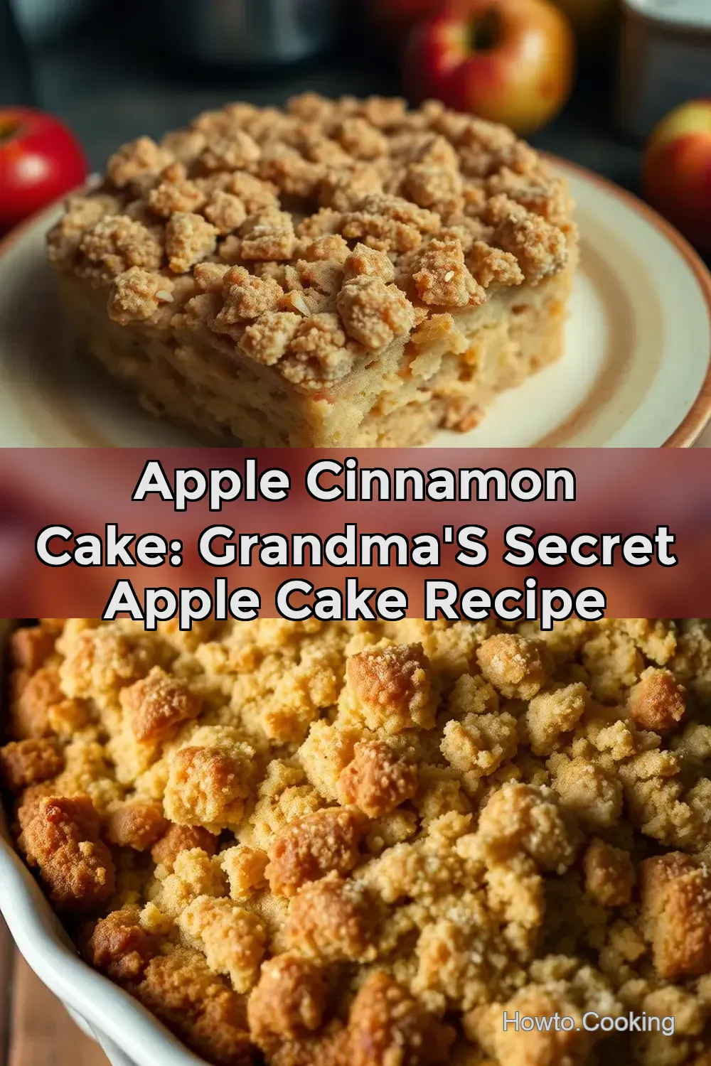 Grandma's Spiced Apple Crumble Cake Recipe - How to Cooking