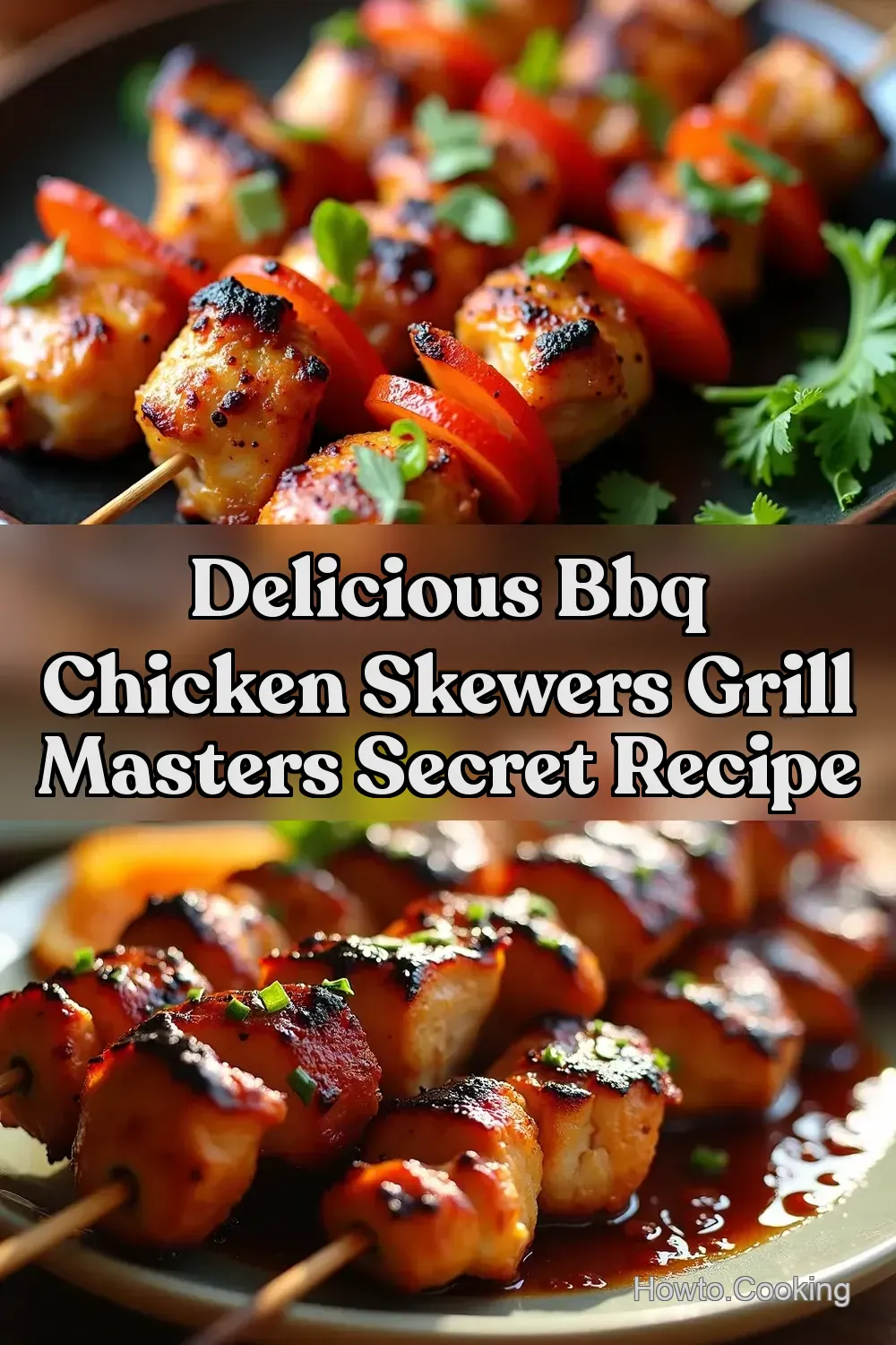 Sweet Smoky bbq chicken kabobs on the Grill Easy Recipe