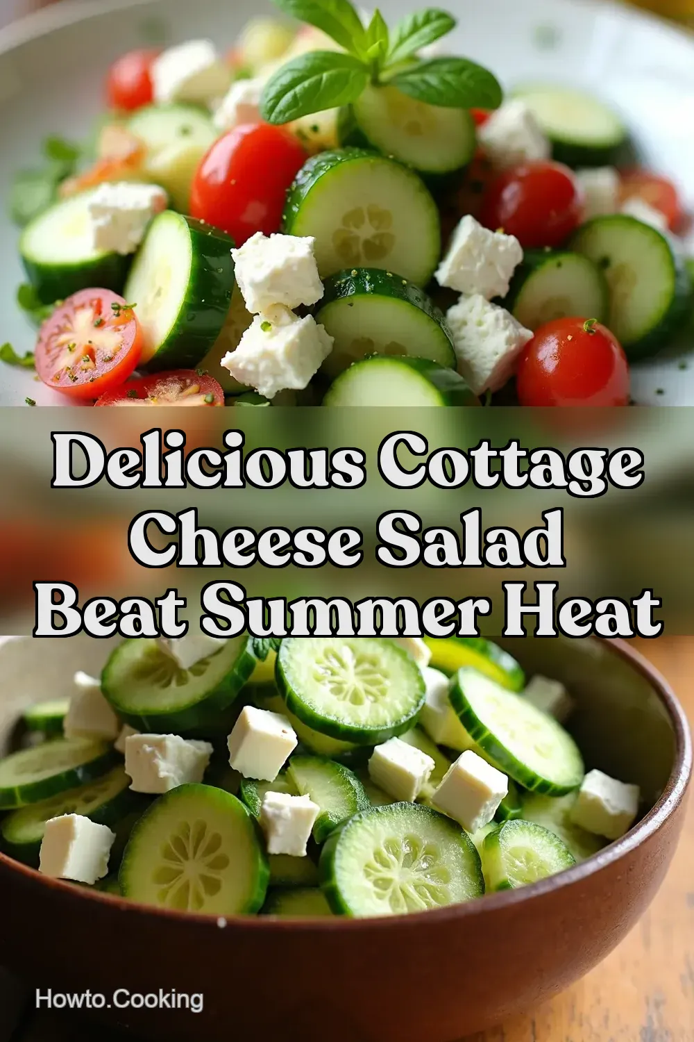 Cucumber Cottage Cheese Salad Summer in a Bowl - How to…