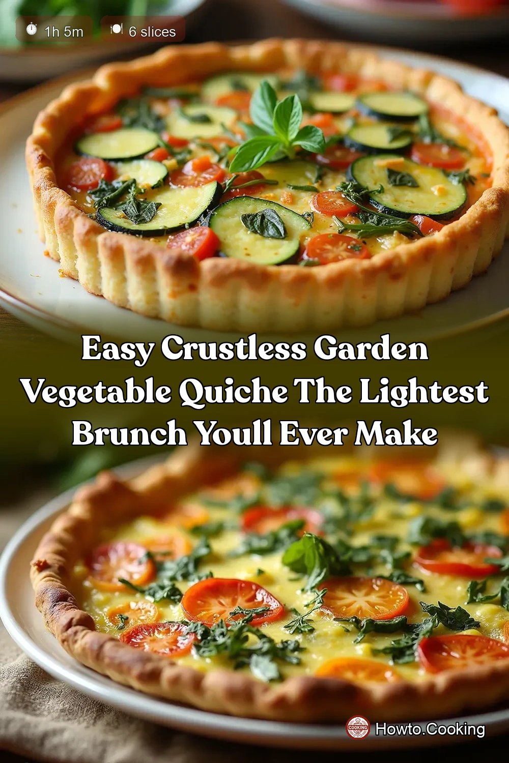 The Sunshine Saver Easy Crustless Garden Vegetable Quiche