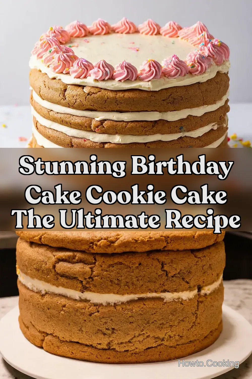 Giant Birthday Cake Cookie Cake Party Showstopper - How to…