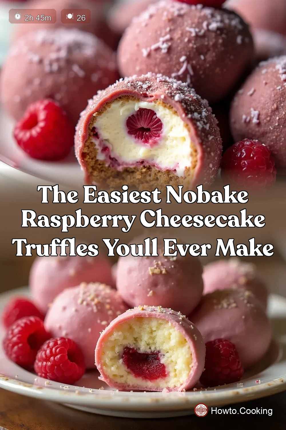 NoBake Raspberry Cheesecake Truffles Recipe Easy Dessert