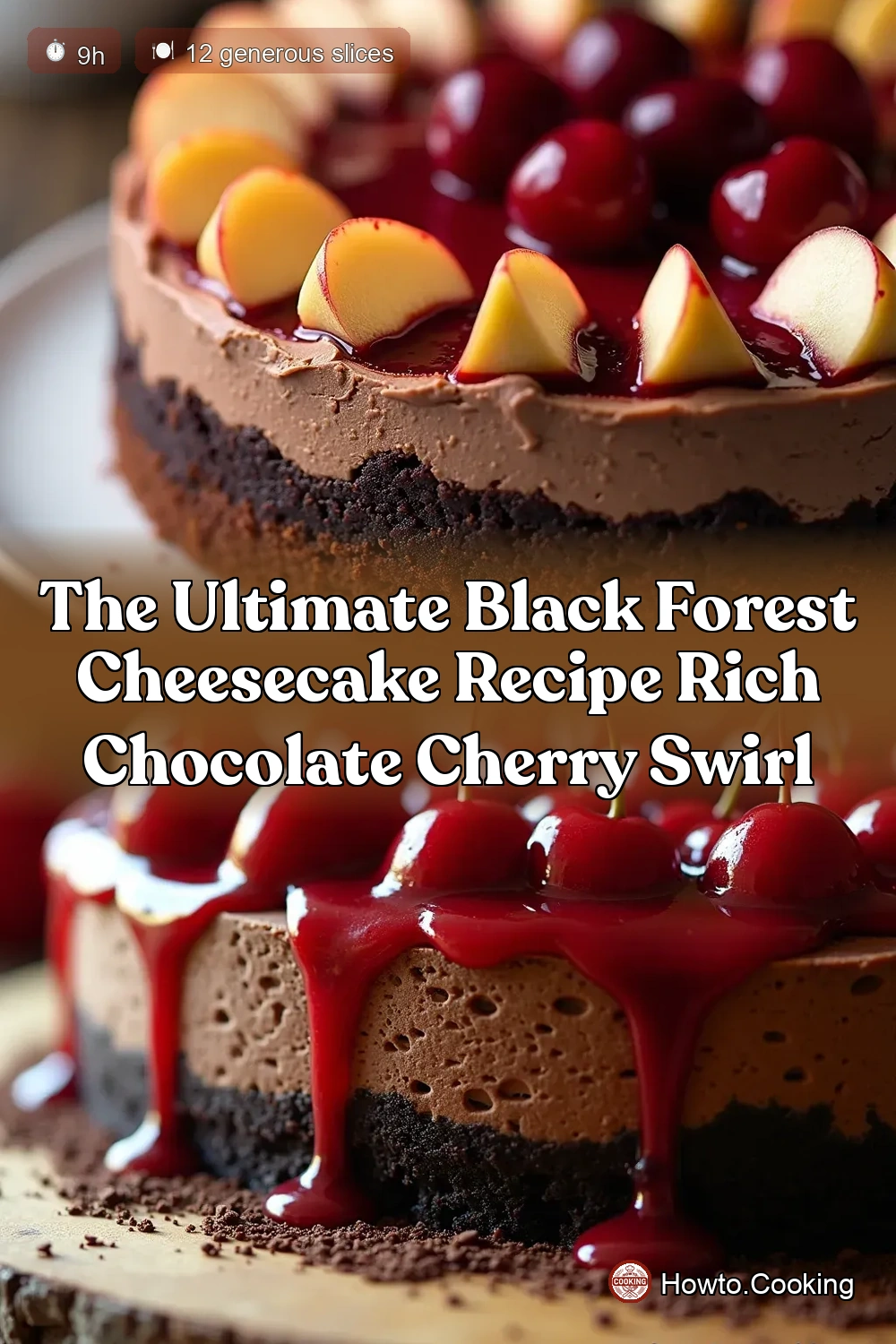 Ultimate Black Forest Cheesecake Recipe Cherry Chocolate…