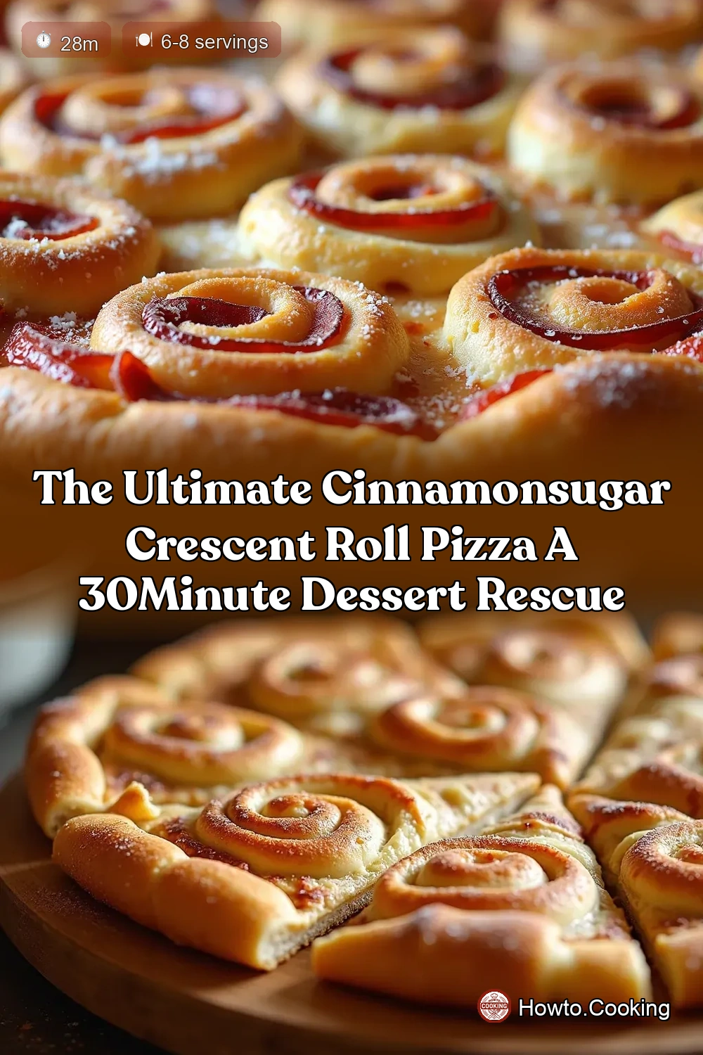 Easy CinnamonSugar Crescent Roll Pizza Recipe Ready in…