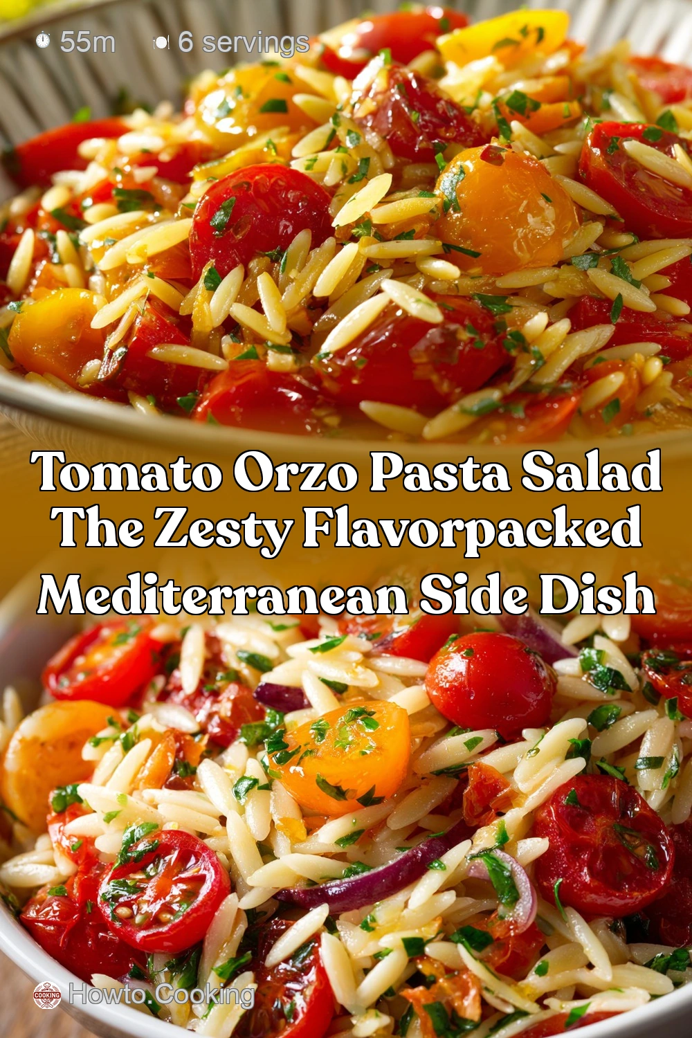 Tomato Orzo Pasta Salad Bright Zesty Mediterranean Side Dish