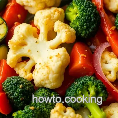 My Easy & Flavorful Roast Zucchini & Cauliflower with a Ze…