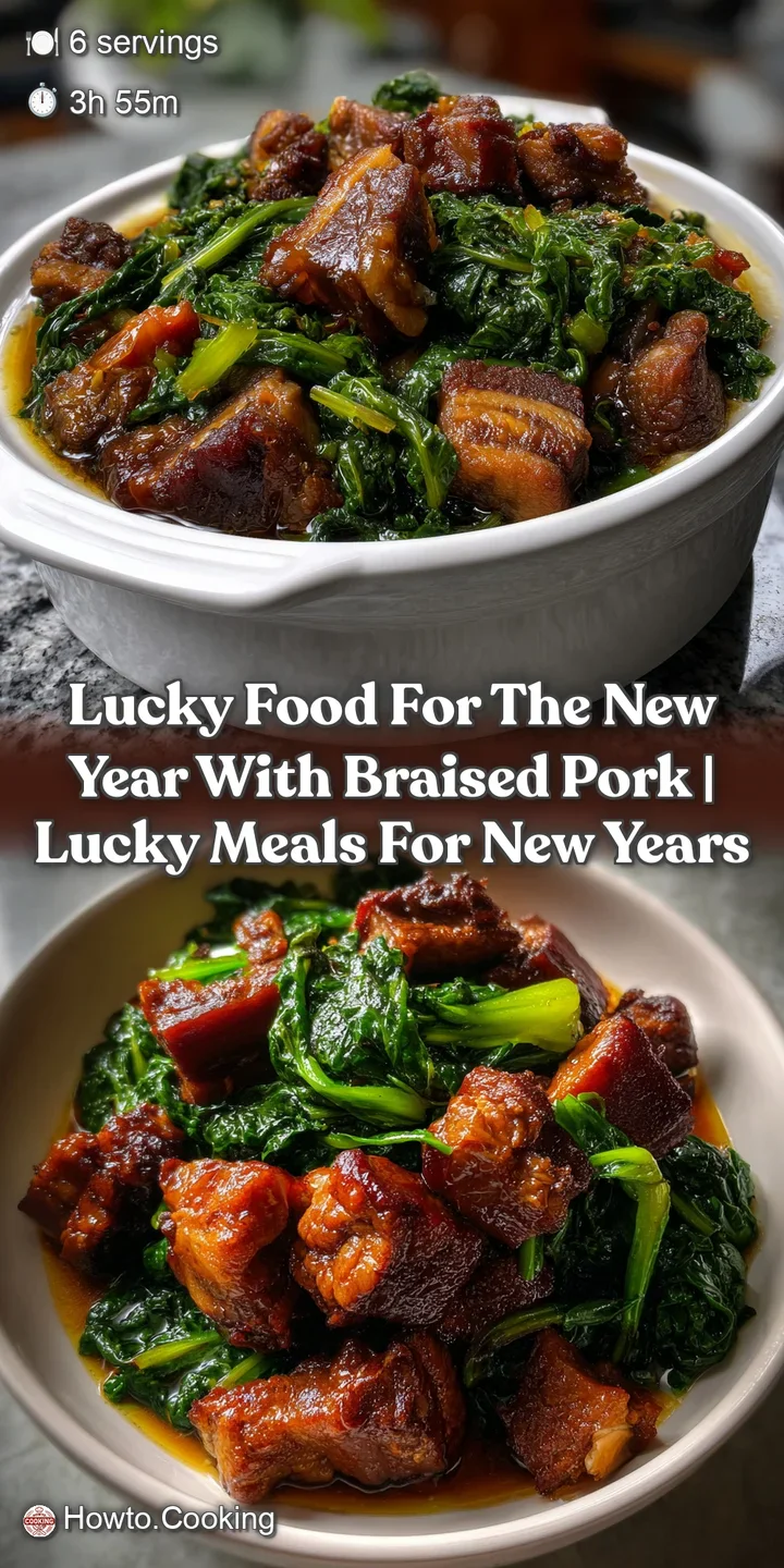 Lucky Food for the New Year with Braised Pork: Rich
