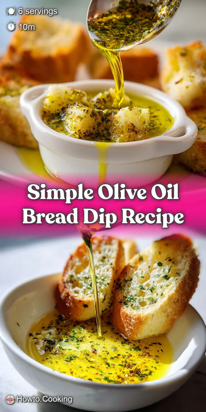Olive Oil Bread Dip in 10 Minutes - How to Cooking