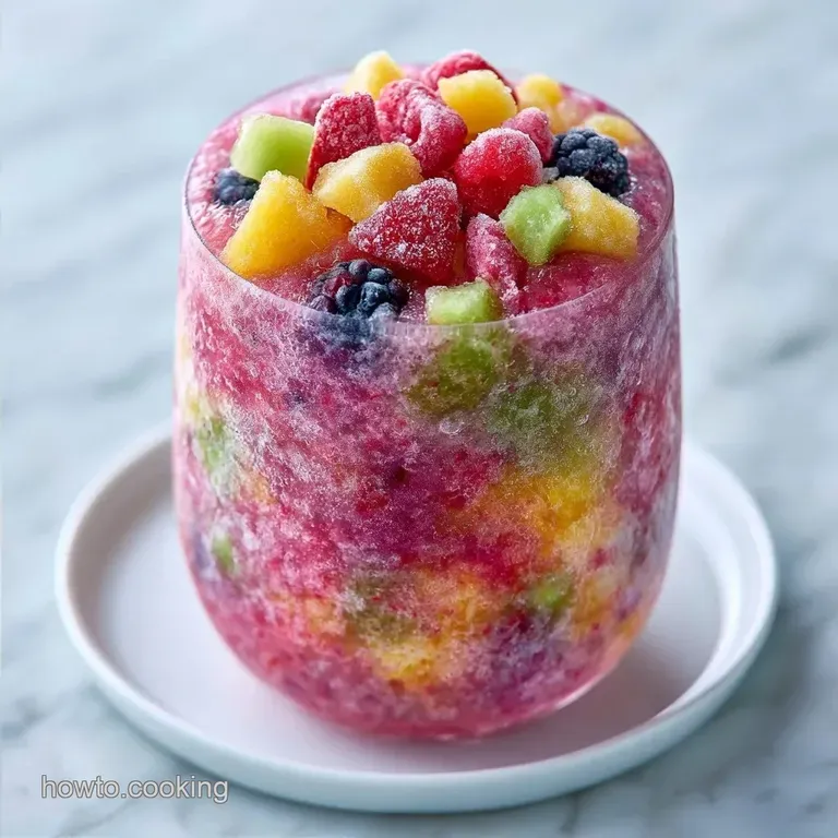 Homemade Fruit Juice Slushie in 5 Minutes - How to Cooking