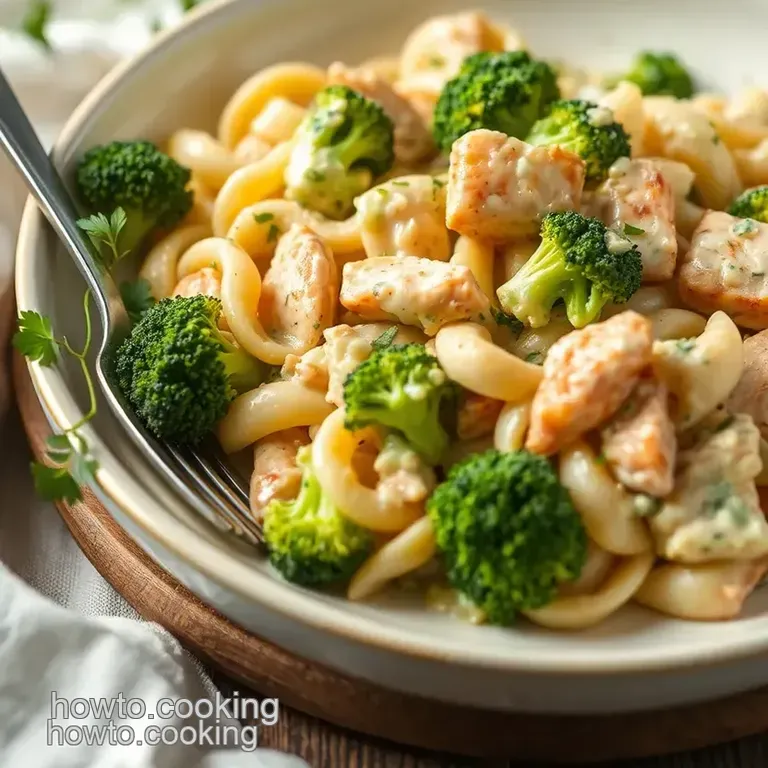 Easy Mix Chicken Broccoli Creamy Pasta Salad: A Delicious…