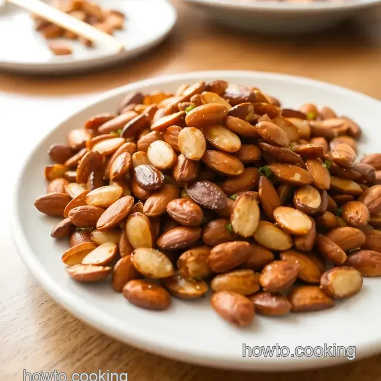 Ultimate Savory-Sweet Roasted Chopped Almonds in Asian Sauce